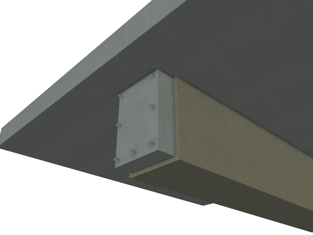 Betonnen kolom en ligger met PROMASPRAY ® -P300- R120 - Promat