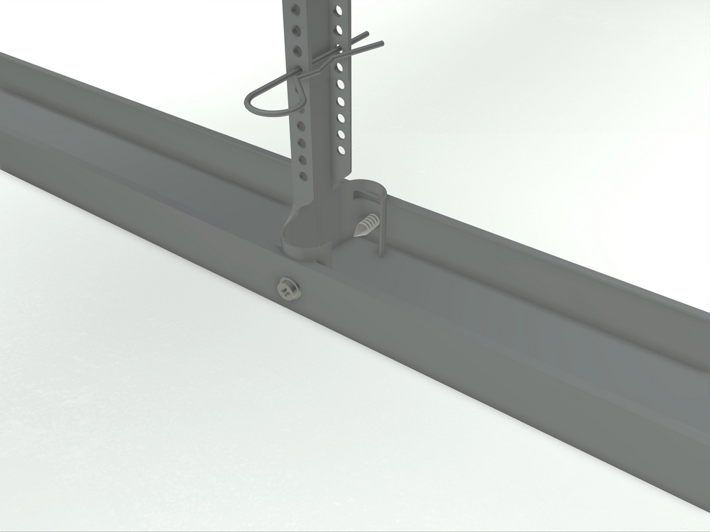 Zelfstandig opgehangen plafond - enkel metalen raamwerk met ...