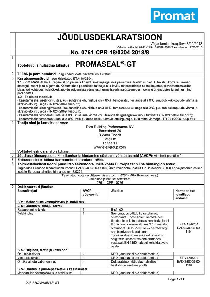 Documentation - Promat