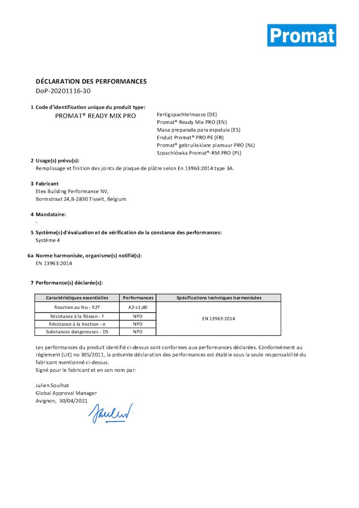Documentation technique - Promat France