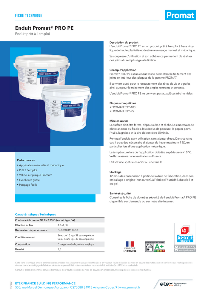 Documentation technique - Promat France