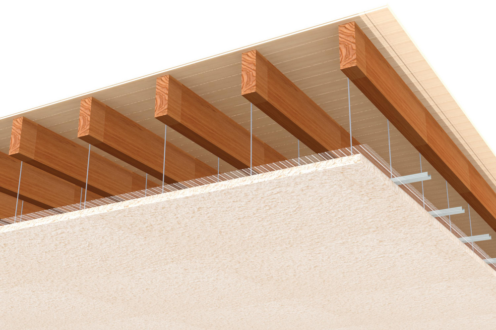 Membrane horizontale PROMASPRAY®-P300 - Sous plancher béton et poutres ...