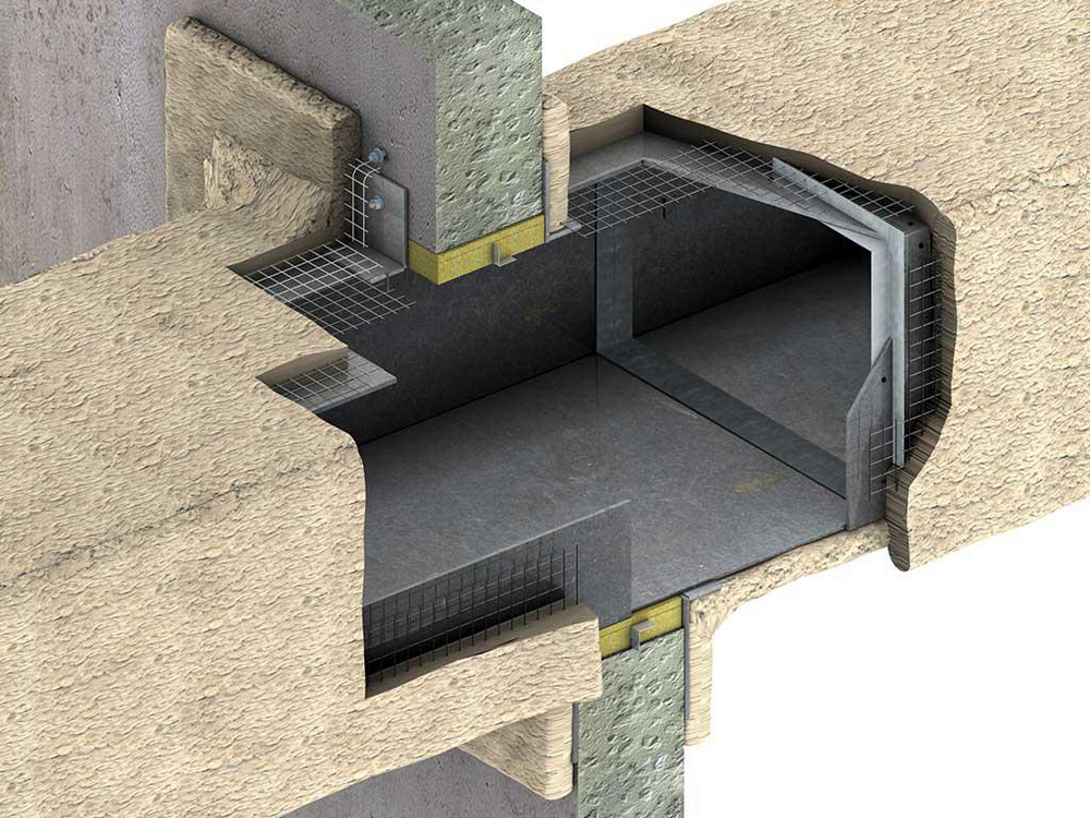 FRL 120/120/120 Steel duct protection with CAFCO® 300 sprayed coating ...