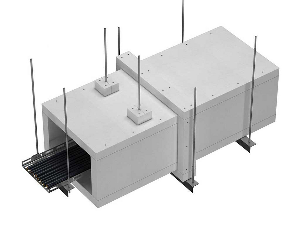 FRL 120/120/120 E&M services enclosure cladded with PROMASIL® 1100 ...