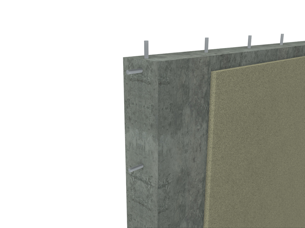 Betonnen wand met PROMASPRAY ® -P300 - R90 - Promat