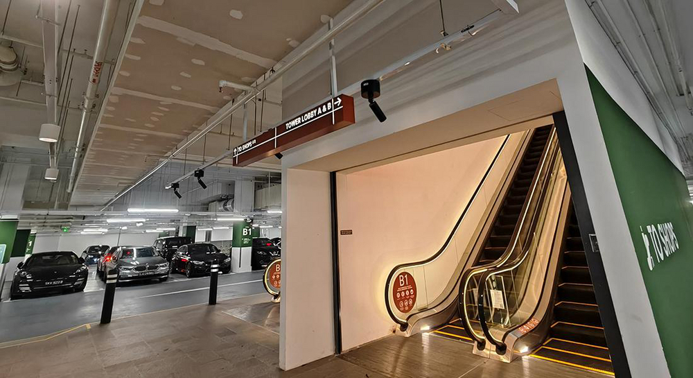One Holland Village Mall basement parking - Promat Singapore